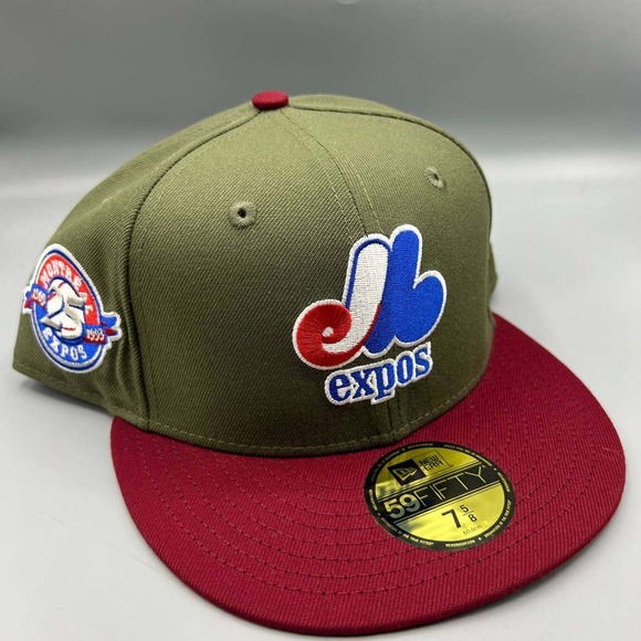 New Era | Accessories | Montreal Expos Hat Men 7 58 Green Red 59fifty ...